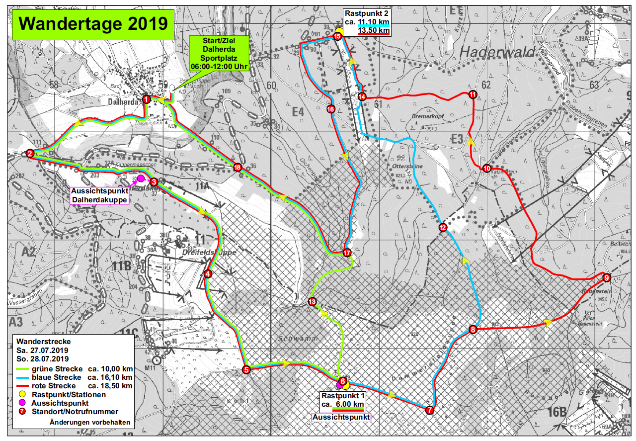Wandertage am 27. und 28. Juli auf dem Truppenübungsplatz Wildflecken ...